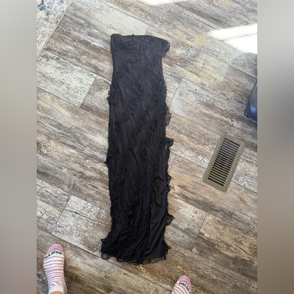 Thirty Thirty | Dresses | Thirtythirty Black Strapless Tube Dress With ...